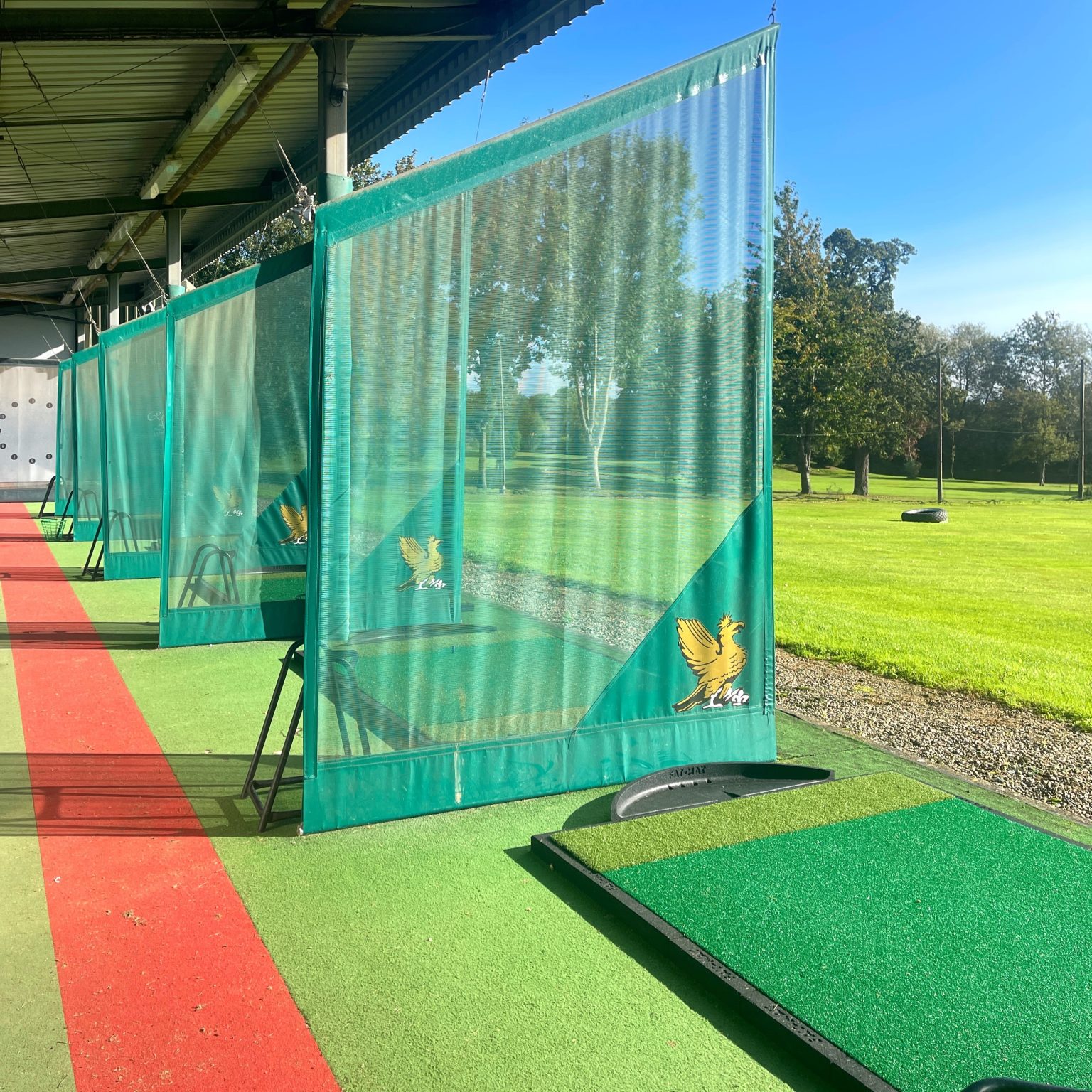 Floodlit Driving Range at Gaudet Luce Golf Club Worcestershire
